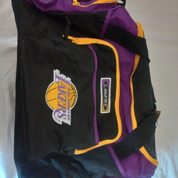 Bags | Vintage Nba Lakers Duffle Bag Purple And Gold | Poshmark